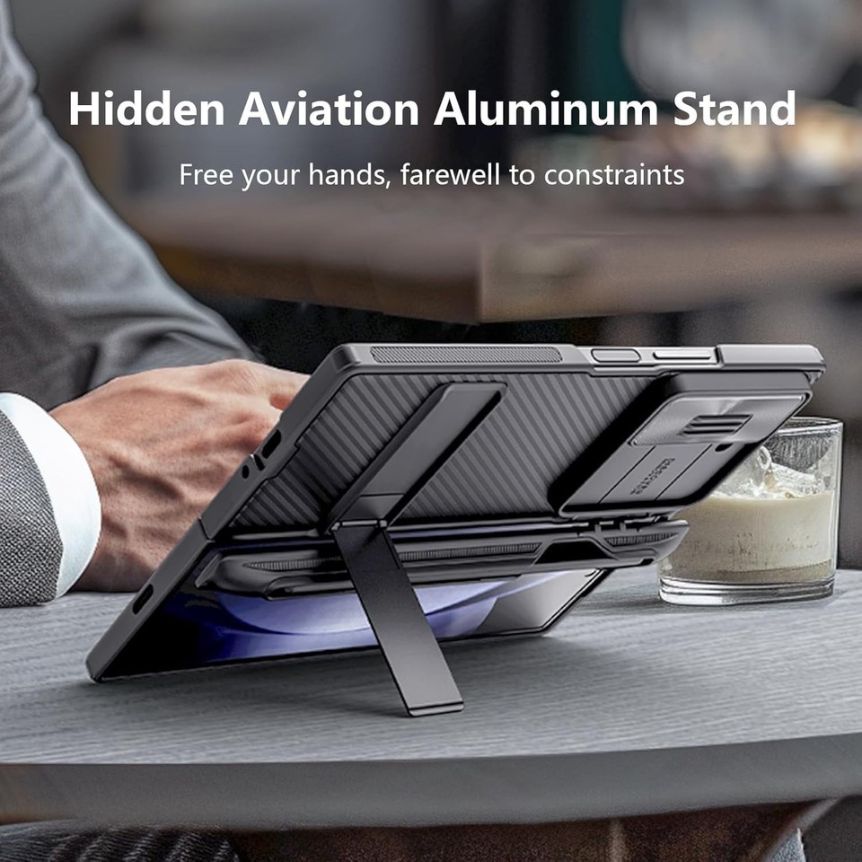 for Z Fold 6 S Pen Case, [Built-in Writing Pen & S Pen Holder ...