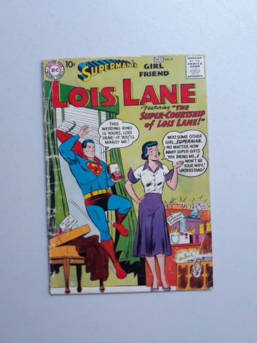 Superman's Girlfriend Lois Lane 4 DC Comics 1958 | eBay
