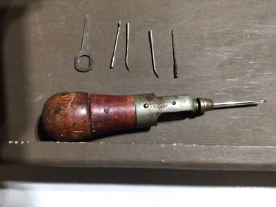 Vintage C.A. MYERS CO THE AWL FOR ALL Sewing Leather USA Parts/Repair ...