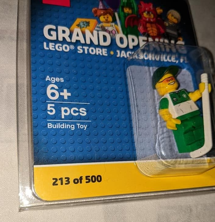 LEGO STORE GRAND OPENING VERY RARE MINIFIGURE JACKSONVILLE FL NEW! 213 ...