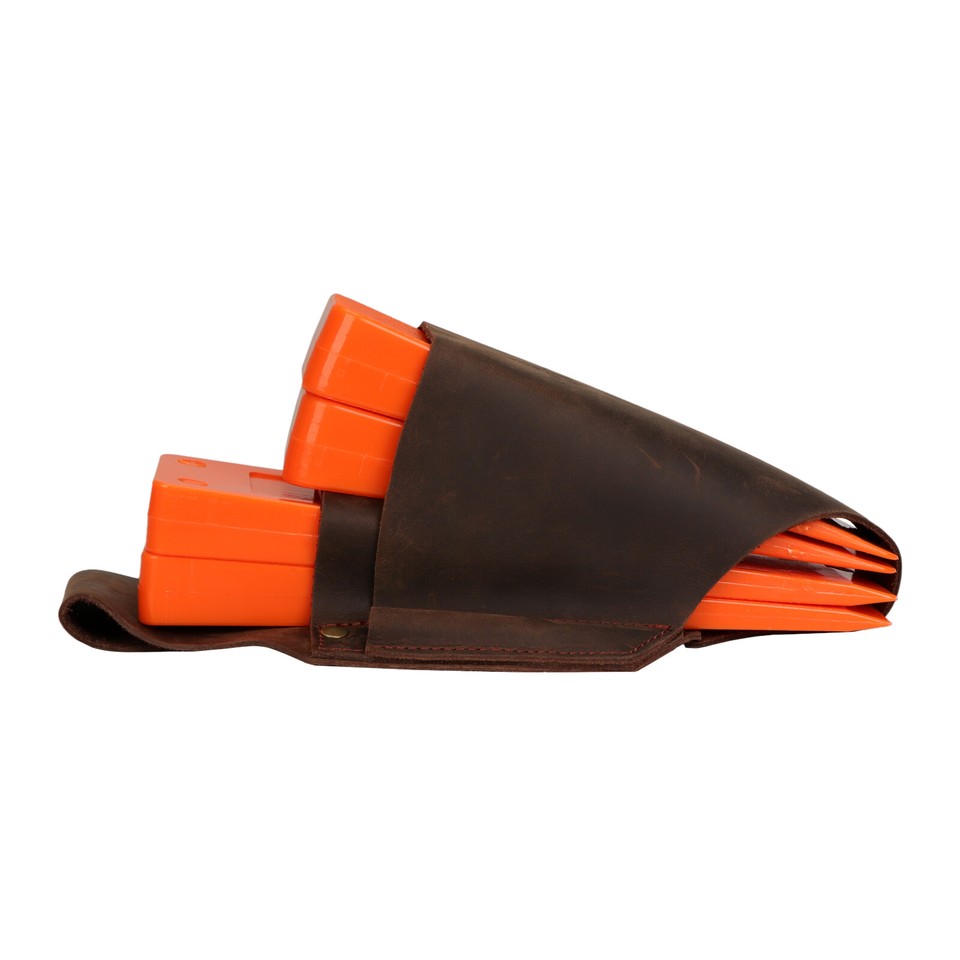 TOURBON Leather Loggers Woodsmen Tools Storage Belt Pouch Felling Wedge ...
