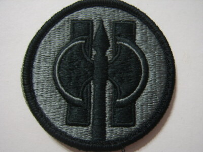 11h MILITARY POLICE BRIGADE PATCH - ACU (BLACK ON GREY) WITH HOOK ...
