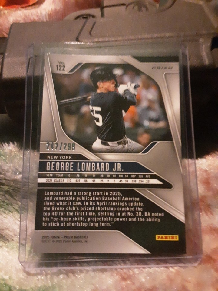 2025 Panini Prizm George Lombard Jr #122 Red Prizm 242/299 | eBay UK