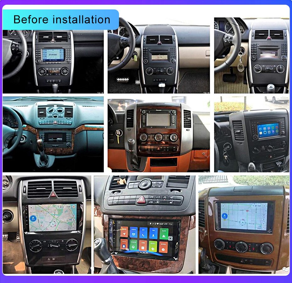 For Mercedes-Ben Sprinter B200 Vito Carplay Android Car Stereo Radio ...