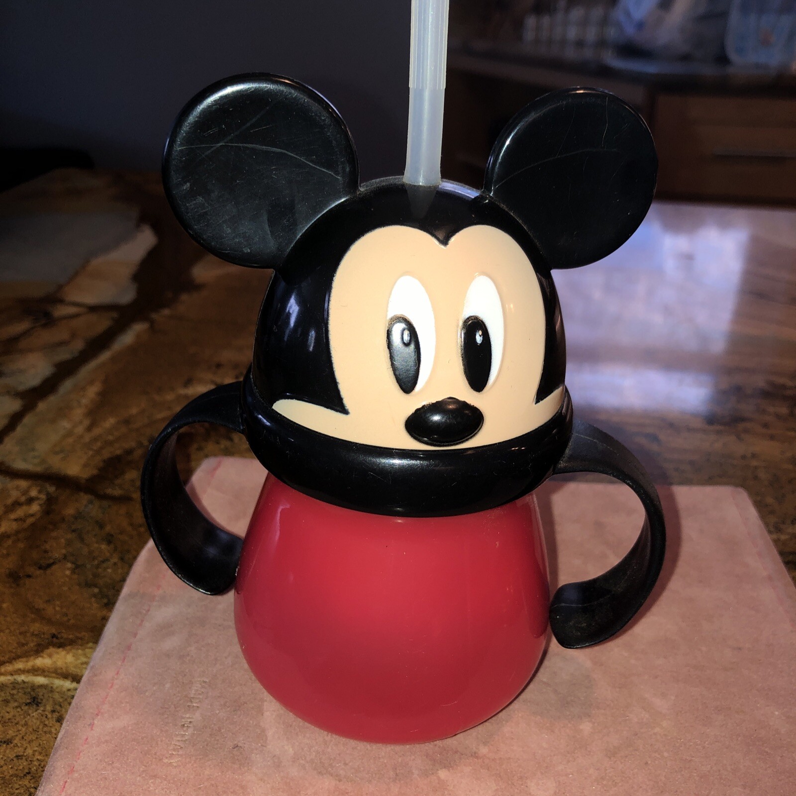 Disney’s Mickey Mouse Sippy Tippy Cup Trainer Baby Mug Black Red ...