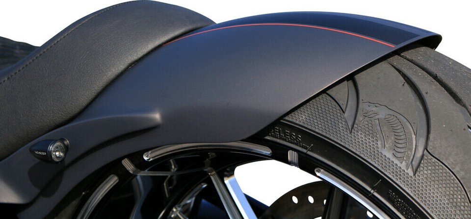 Kodlin Wide Raw Rear Fender 240mm 250mm Tire Harley Softail Fatboy ...