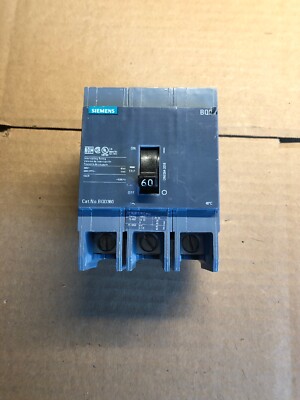 Siemens BQD360 3p 60a 240/480v Circuit Breaker NEW TAKE Out 1yr ...