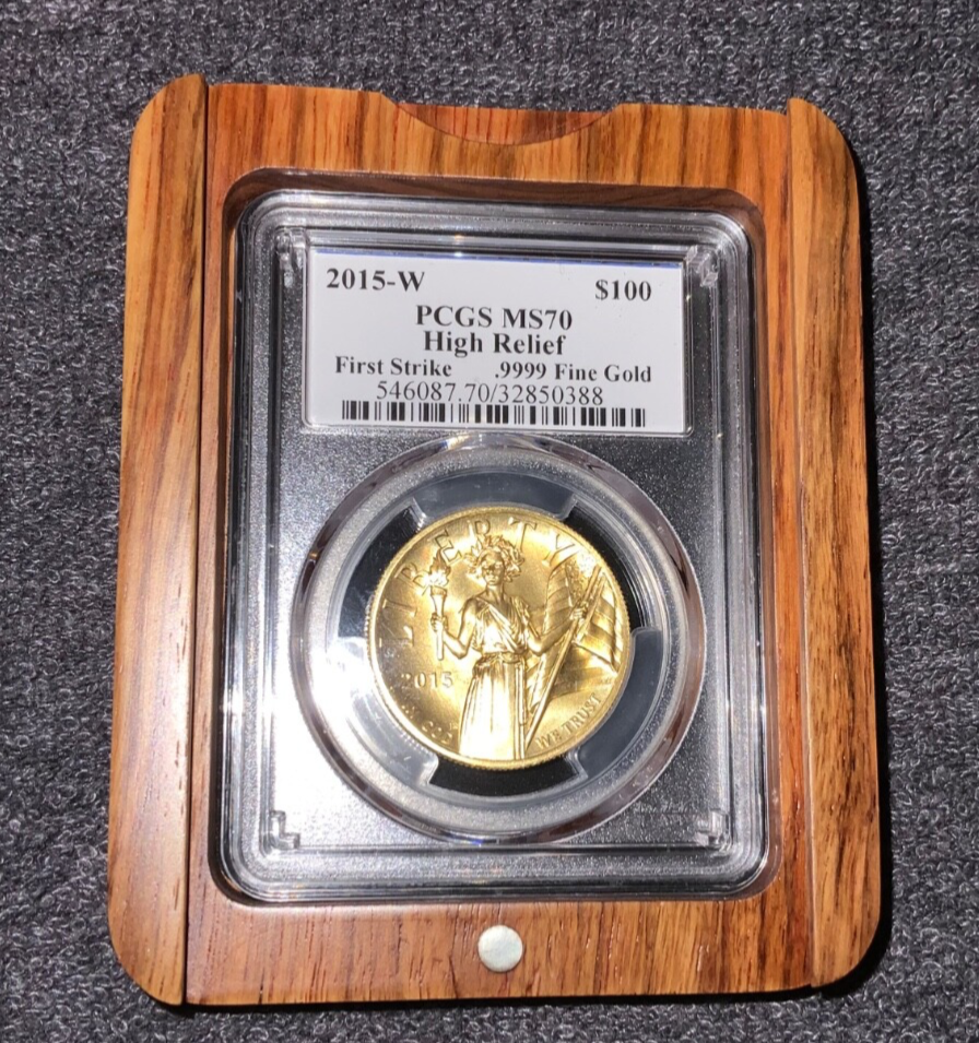 2015-W $100 1oz American Gold Liberty High Relief Coin-PCGS MS70 First Strike | eBay
