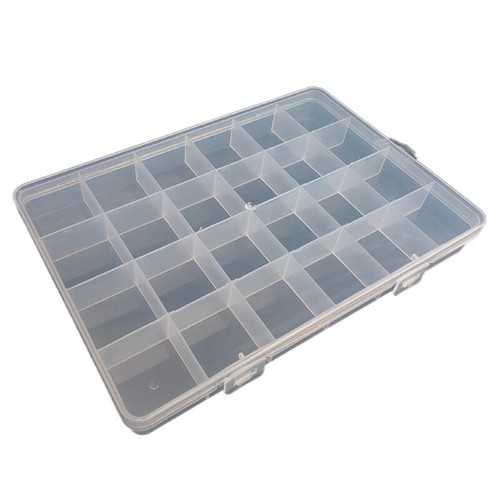 Small Grid Storage Container for Bead Rings Jewelry Display Organizer ...