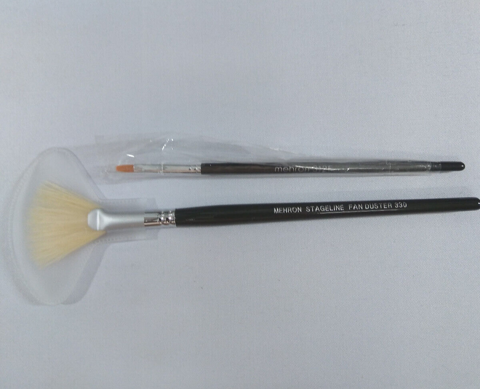 6pc Mehron Deal Box body puff brushes glosstone eye cream setting ...