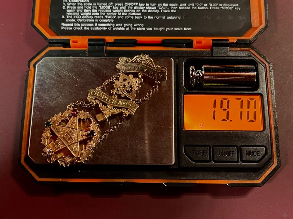 Masonic Order of the Eastern Star Jewel, Sterling silver with gold wash. 19.70g. | eBay