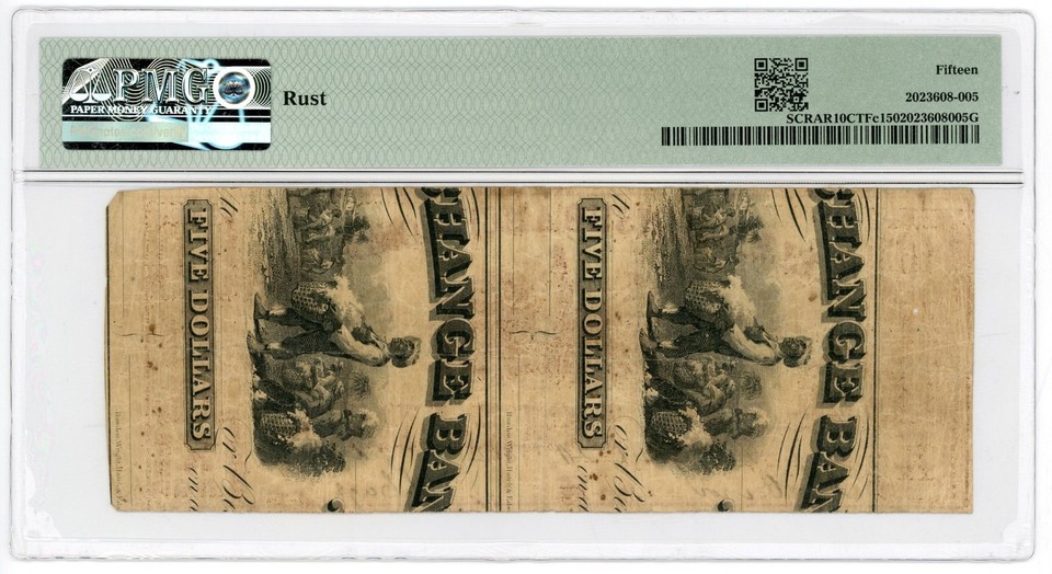 1862 $10 The Henelna Insurance Company - Helena, ARKANSAS Note PMG Ch ...