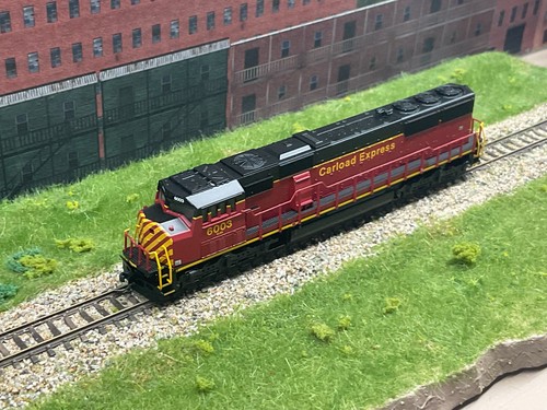 N Scale Atlas SD-60M AVRR CARLOAD EXPRESS #6003 Silver DC but DCC/Sound ...
