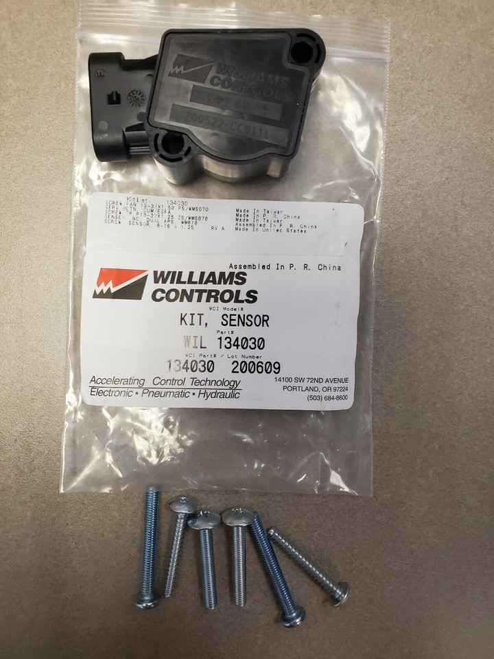 134030 - KIT SENSOR FOR ACCELERATOR PEDAL, **GENUINE WILLIAMS CONTROLS ...