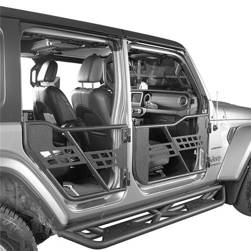 4Pcs Tubular Door Guards Tube Frames Fit Jeep Wrangler JL JT 2018-2025 ...
