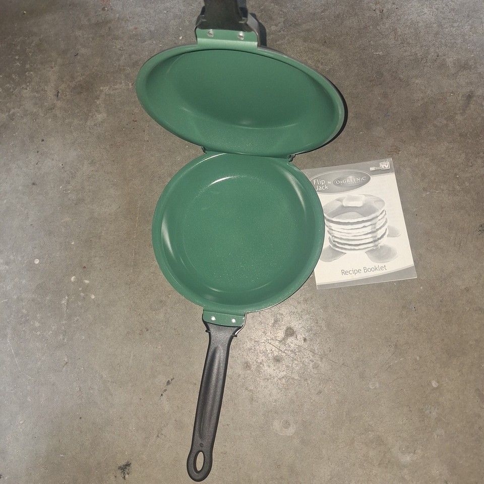 NEW ORGREENIC Ceramic Non-Stick Pancake Maker Frying Pan Flip Jack As ...