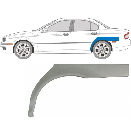 JAGUAR X-TYPE 2001-2009 REAR WHEEL ARCH REPAIR PANEL REAR WING / LEFT ...