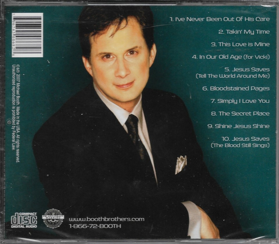 MICHAEL BOOTH........"MICHAEL BOOTH"...........NEW RARE HTF OOP GOSPEL ...