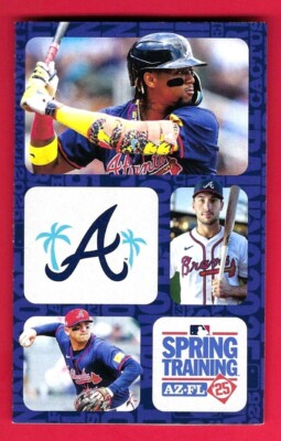 2025 Atlanta Braves Spring Training Pocket Schedule | eBay
