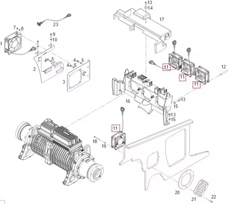 Controller Drive Fan Part 7918911713 7918911781 7918911729 for Linde ...