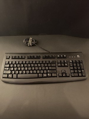 Logitech Deluxe 250 Keyboard wired USB 5V *Tested | eBay