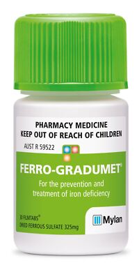 FERRO GRAD TAB 30 FERRO-GRADUMET 325MG - TABLETS 30BT | eBay
