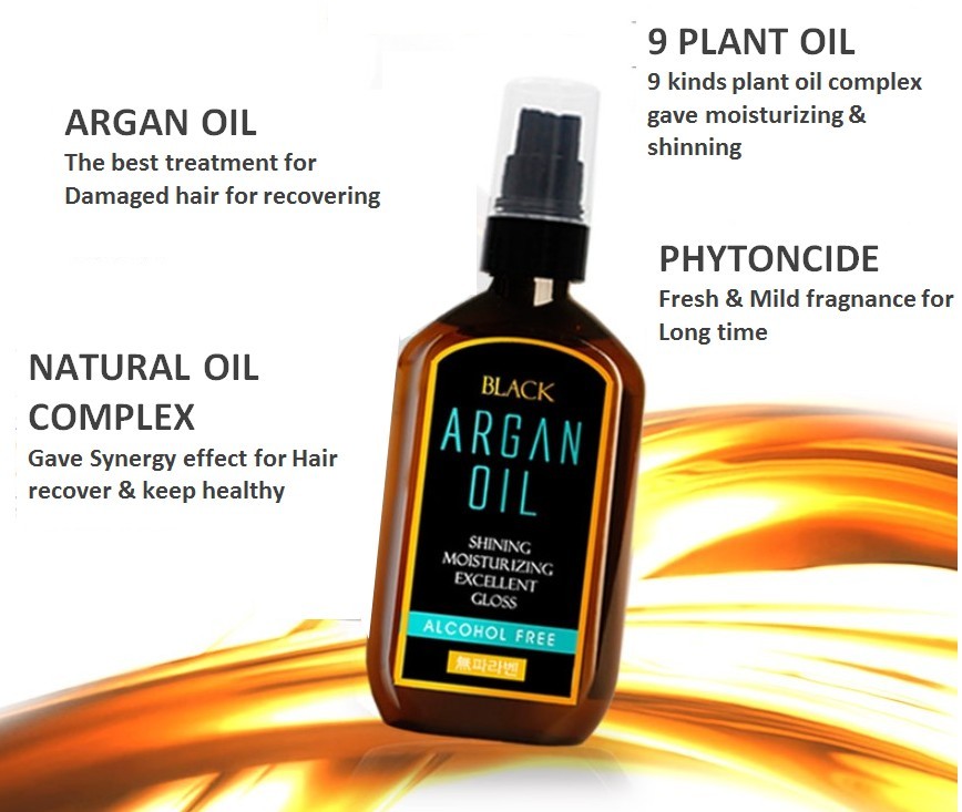 RAON The Black Argan Oil 100 ml 9 kinds Natural Oil Complex Damaged ...