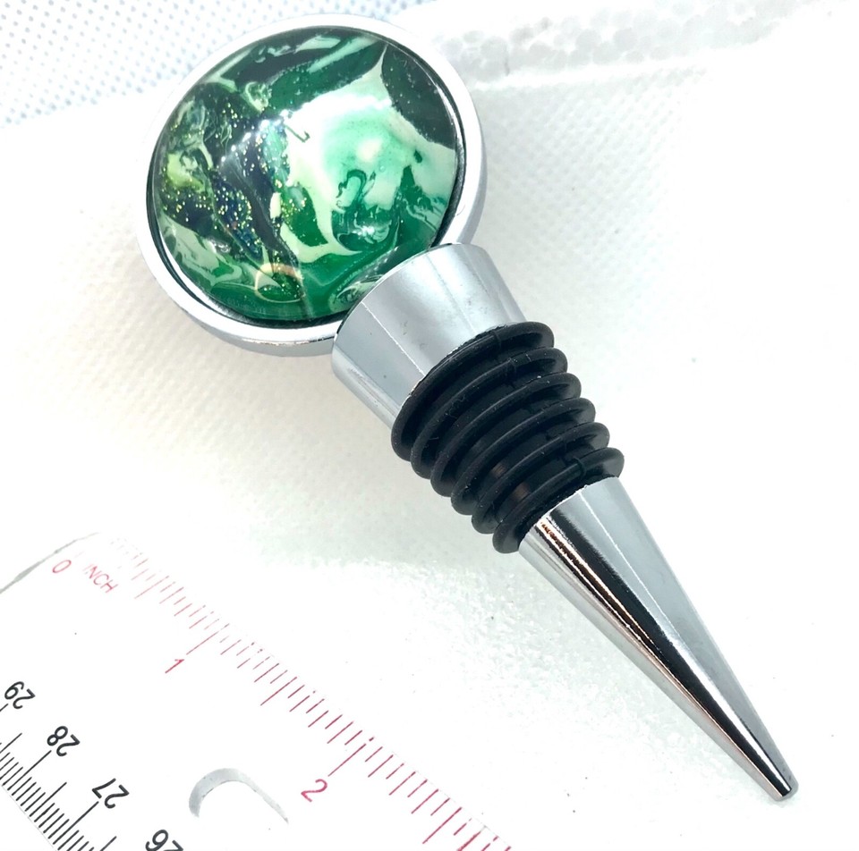 Handmade Hand painted Wine bottle stoppers unique gift ideas wearable ...