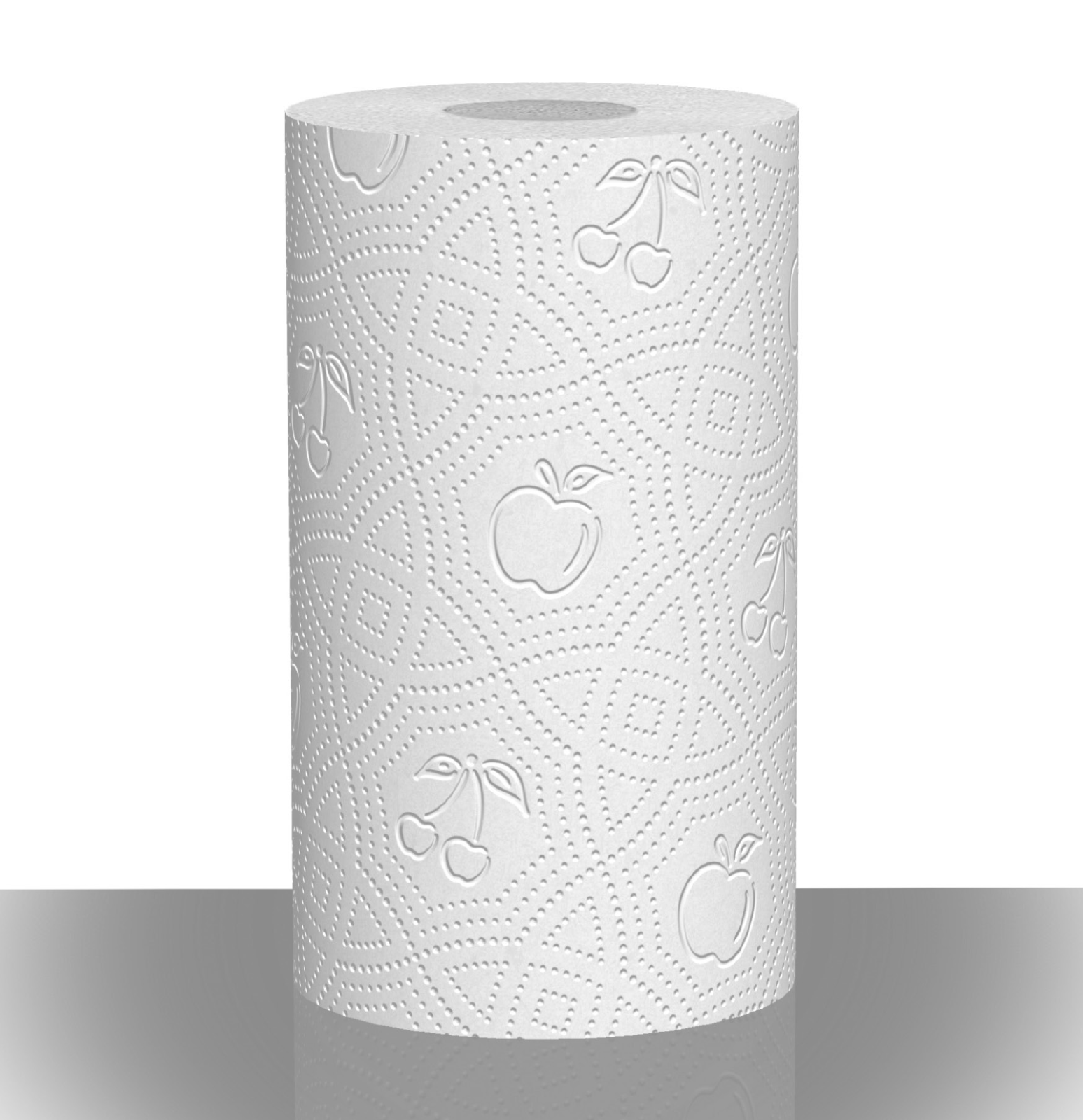 24 Splash Kitchen Roll 4-Pack, White Paper Embossed, Strong ...