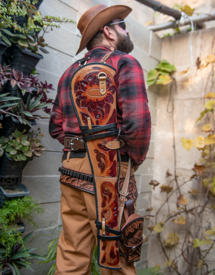 33" Leather rifle fits marlin lever action Winchester case, henry rifle ...