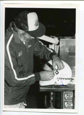 Fred Schell CRA Sprint Car Photo 5"x7" Helmet Ascot Park | eBay