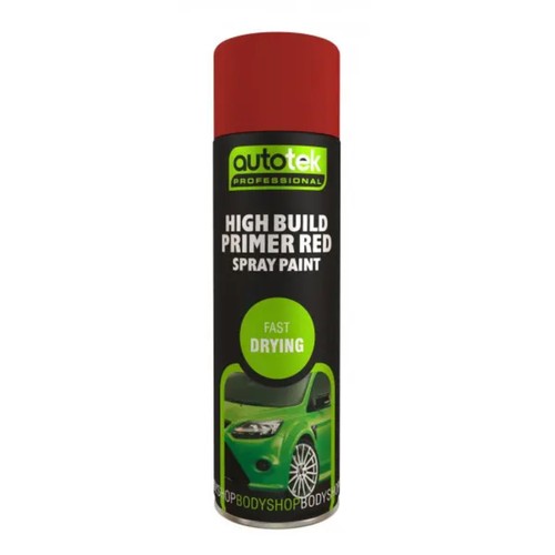 AUTOTEK High Build Primer Flexible Fill Slight Cracks RED 500ml Fast ...