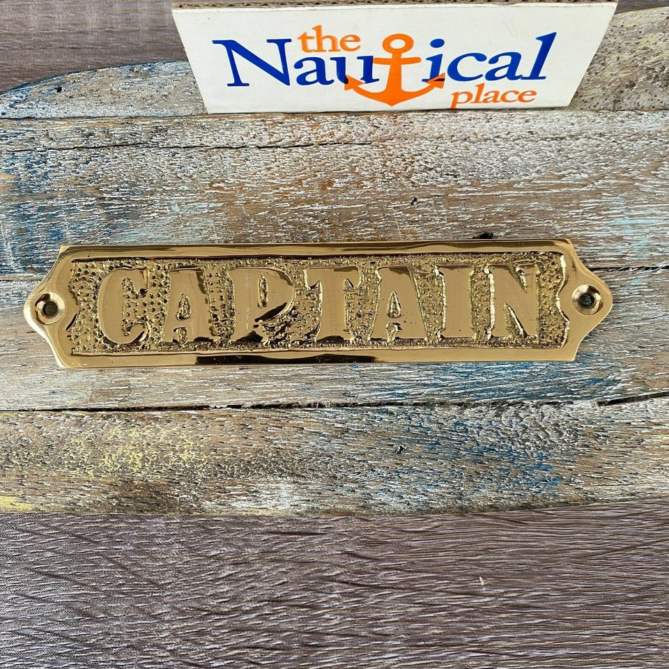 Nautical Door Signs - Solid Brass - Poop Deck, Head, Rum Locker ...