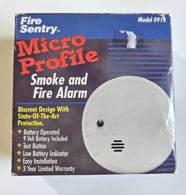 Fire Sentry Micro Profile Smoke & Fire Alarm Model #0914 New Open Box | eBay