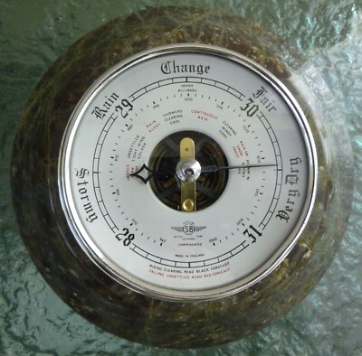 Vintage Hand Crafted Cornish Serpentine SB Shortland Barometer | eBay UK