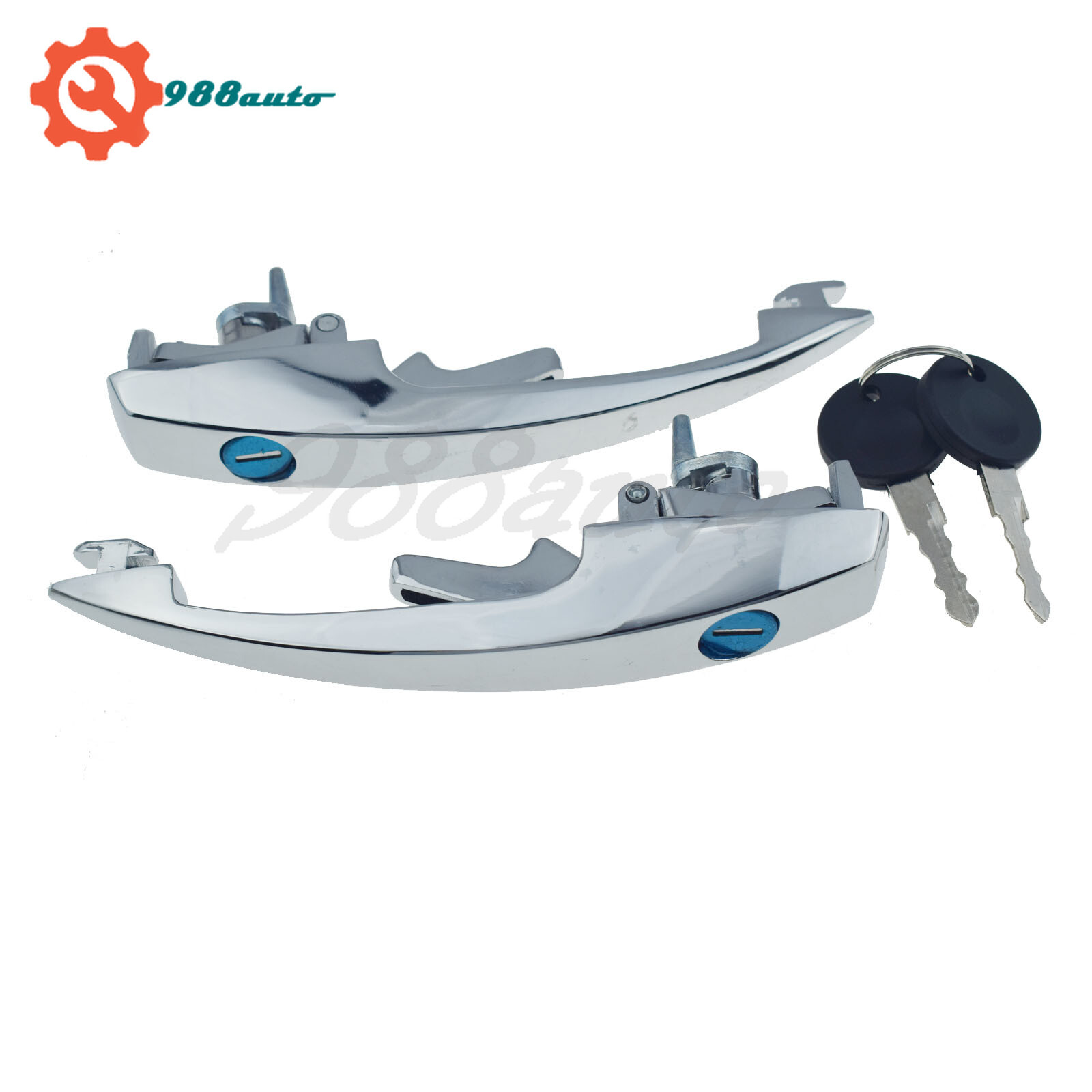 Pair Outside Door Handles W/ Keys For VW Super Beetle Bug 1968-1979 ...