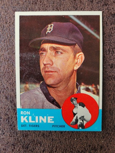 1963 Topps Baseball Ron Kline #44 - Detroit Tigers - Mid Grade | eBay