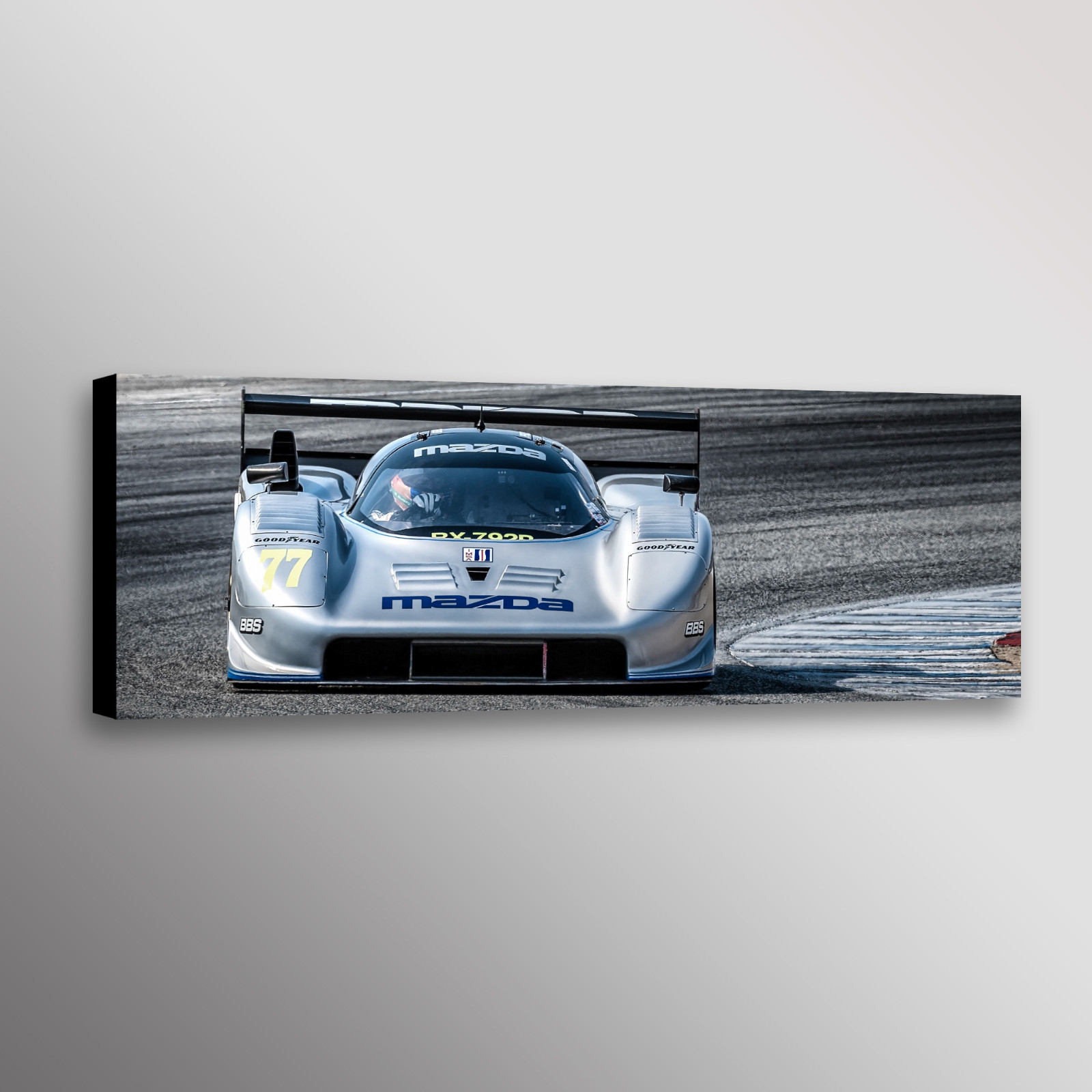 1992 Mazda RX-792P IMSA Racecar Automotive Car Photo Wall Art Canvas ...