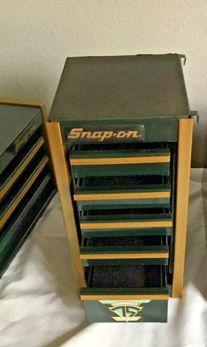 Snap-on 75th Anniversary Miniature Mini Chest Tool Box Green 4 Piece ...