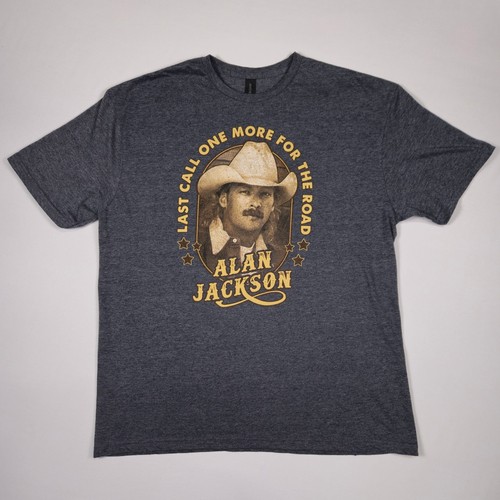 Alan Jackson 2022 Last Call Tour T-Shirt Men's XL Gray Country Music ...