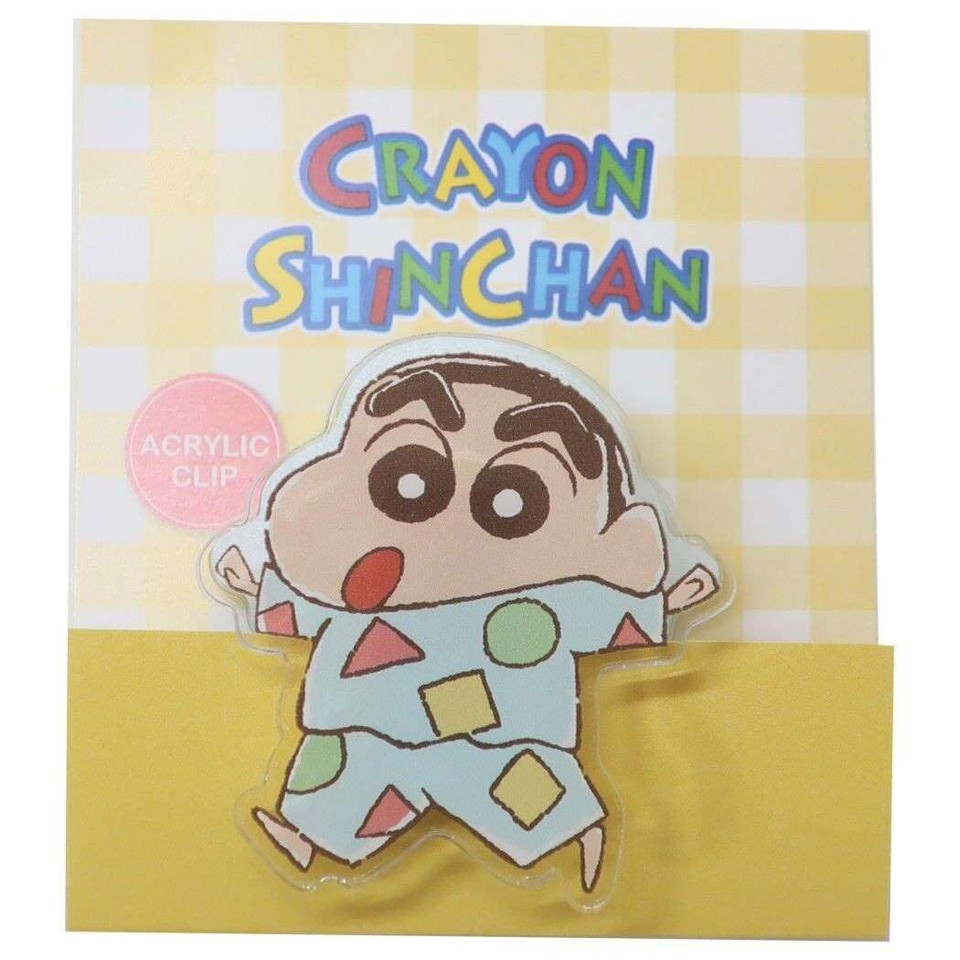 marimo craft Crayon Shin-chan acrylic clip Pajama Shin-chan W5.4×H4.4cm ...