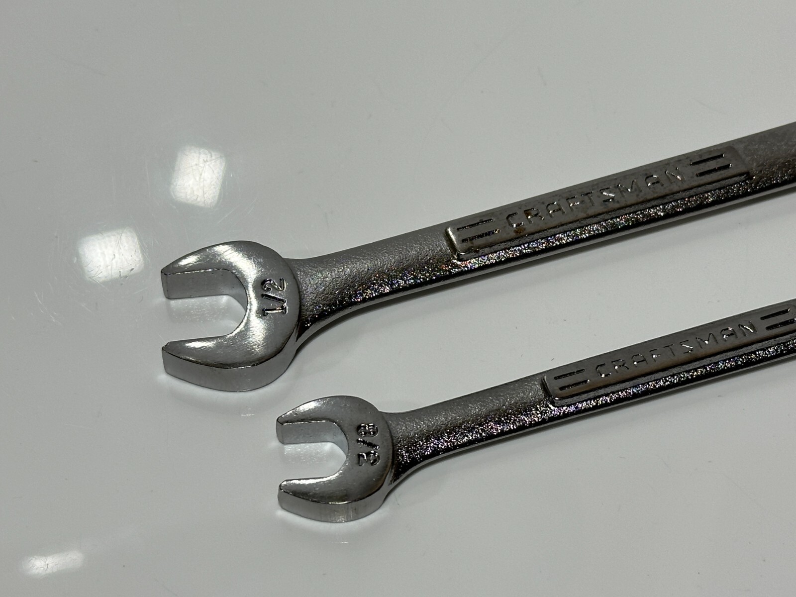 Craftsman Tools USA (NOS, NEW) 2pc VV SAE Open-End Wrench Set Lot ...