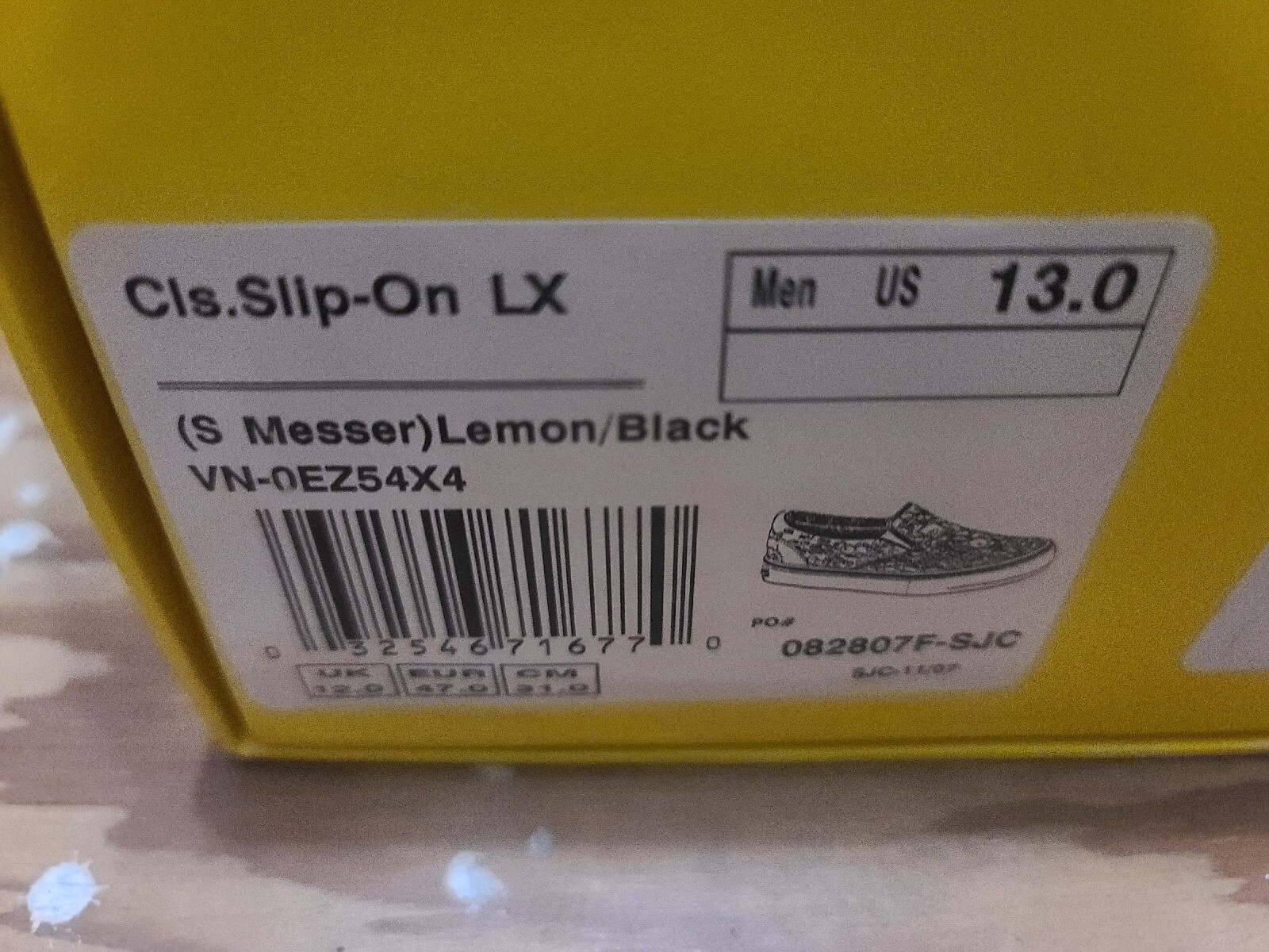 Vans X THE SIMPSONS Movie SLIP-ON LX "SAM MESSER" SIZE 13 Kaws supreme ...