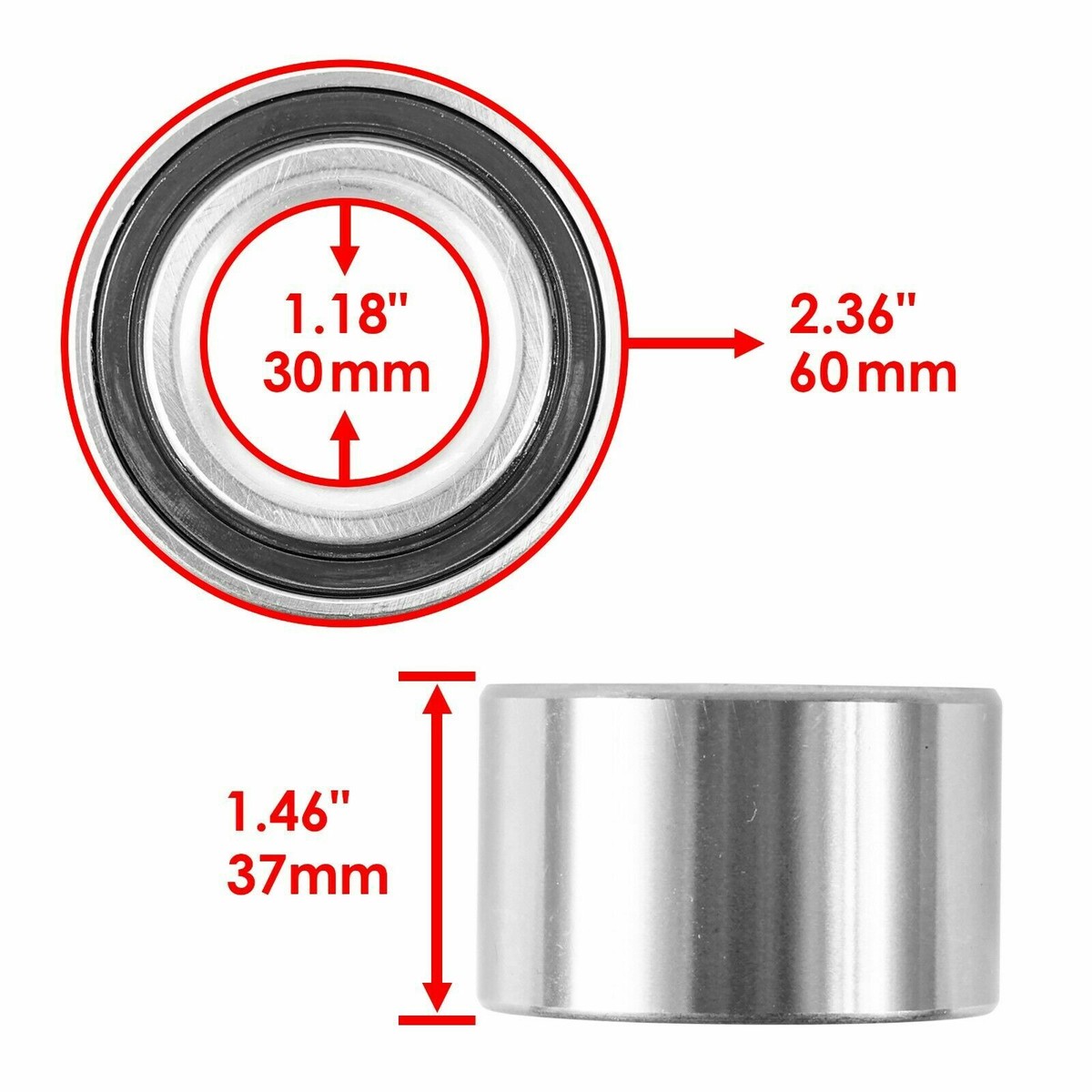 SKF Front or Rear Wheel Ball Bearing for Can-Am 293350040 SKF Front or Rear Wheel Ball Bearing for Can-Am 293350040