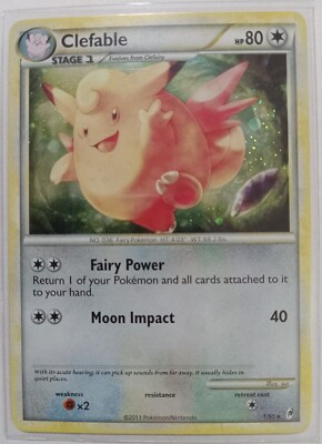 Clefable Pokémon TCG Call of Legends 1/95 Holo Rare | eBay
