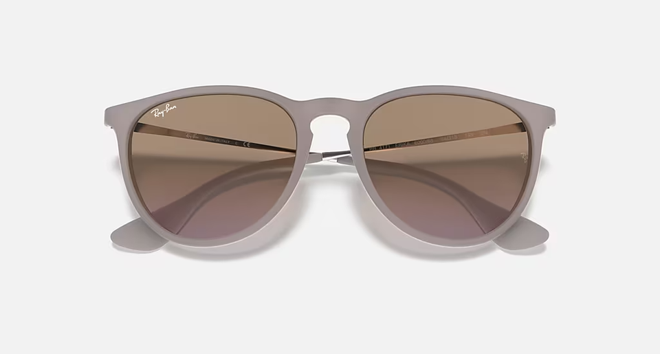 Ray-Ban Erika Polished Dark Sand / Brown/Violet Lenses RB4171 600068 54 ...
