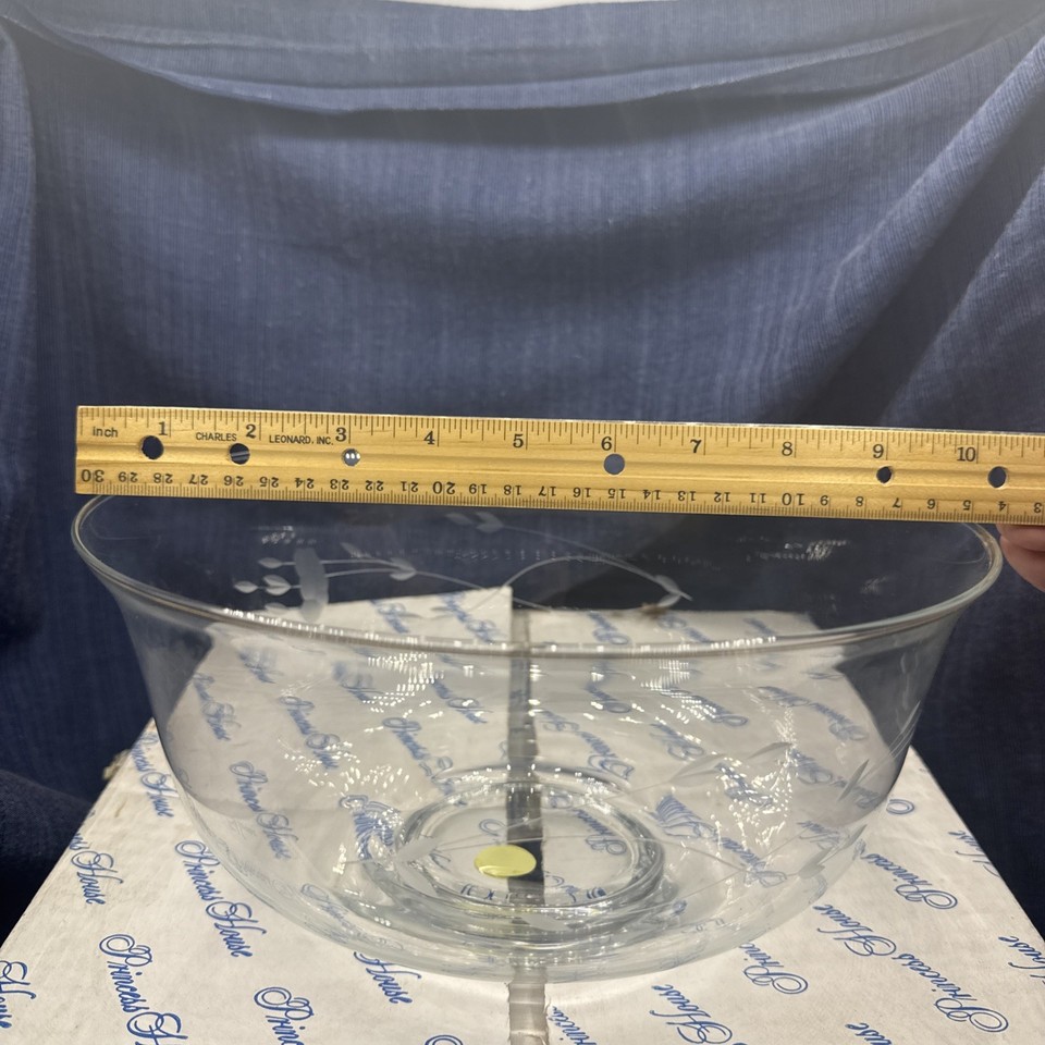 Princess House Heritage Handblown Crystal 10" Revere Bowl # 441 ...
