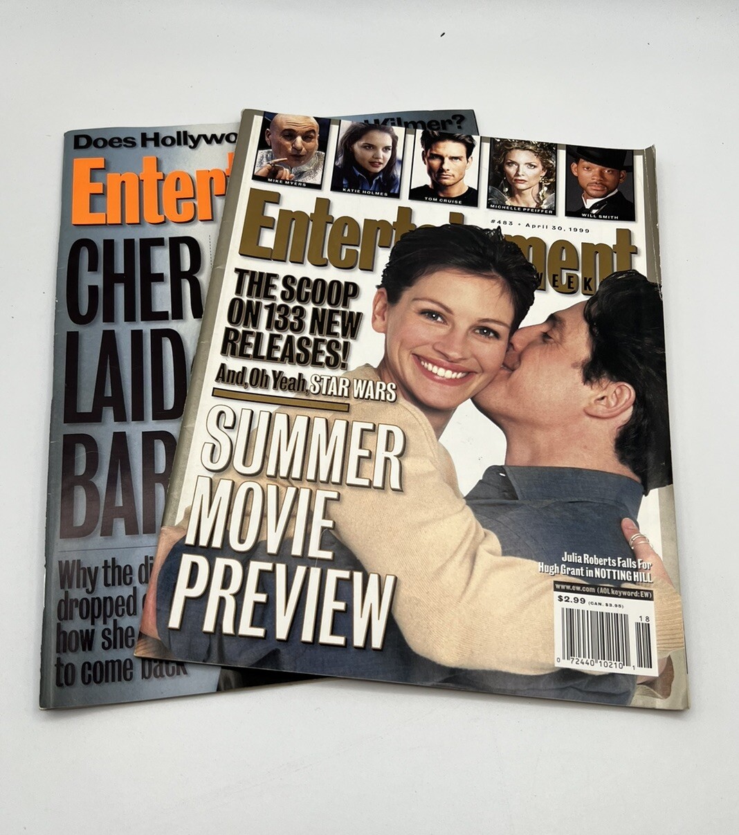 Set Of 2 Entertainment Weekly Magazines April 1999 And May 1996 | eBay