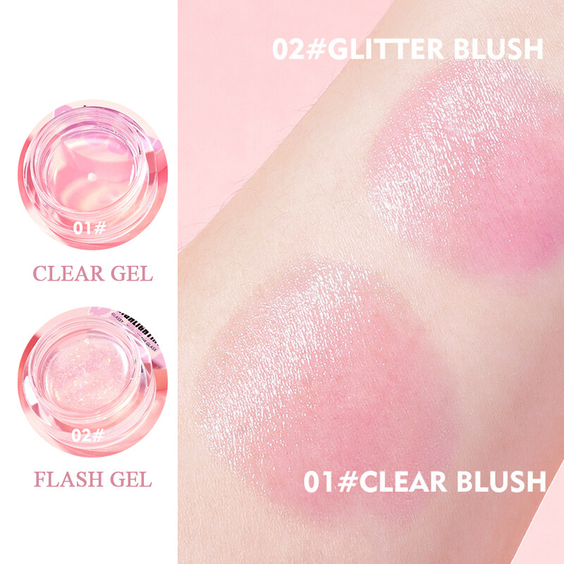 Cosmetics Temperature Changing Color Powder Blusher Make Up Glassy ...