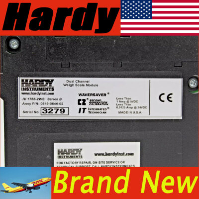 NEW Hardy Instruments 1756-2WS Dual Channel Weigh Scale Module Free ...